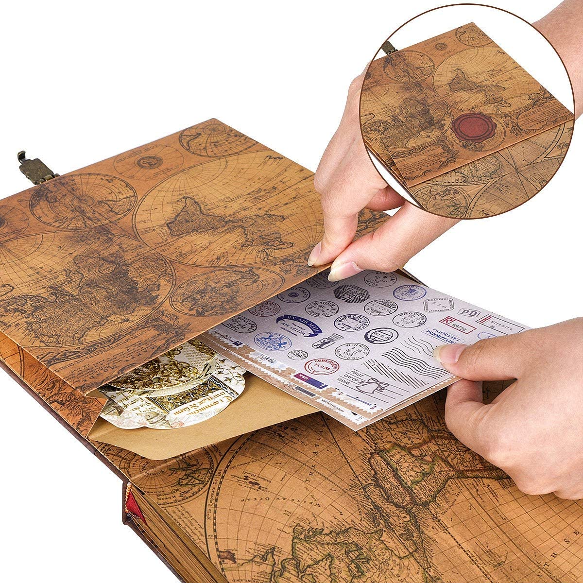 Our Adventure Book Travel Journal, Vintage Journal, Scrapbooking Journ